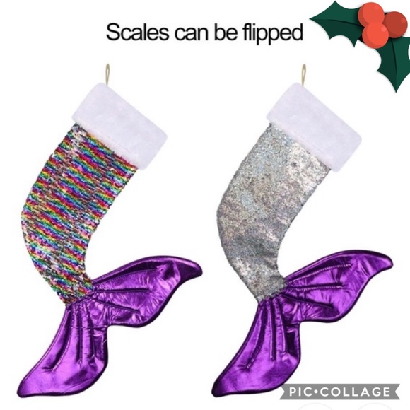 Holiday | Rainbow Sequin Mermaid Christmas Stocking | Poshmark